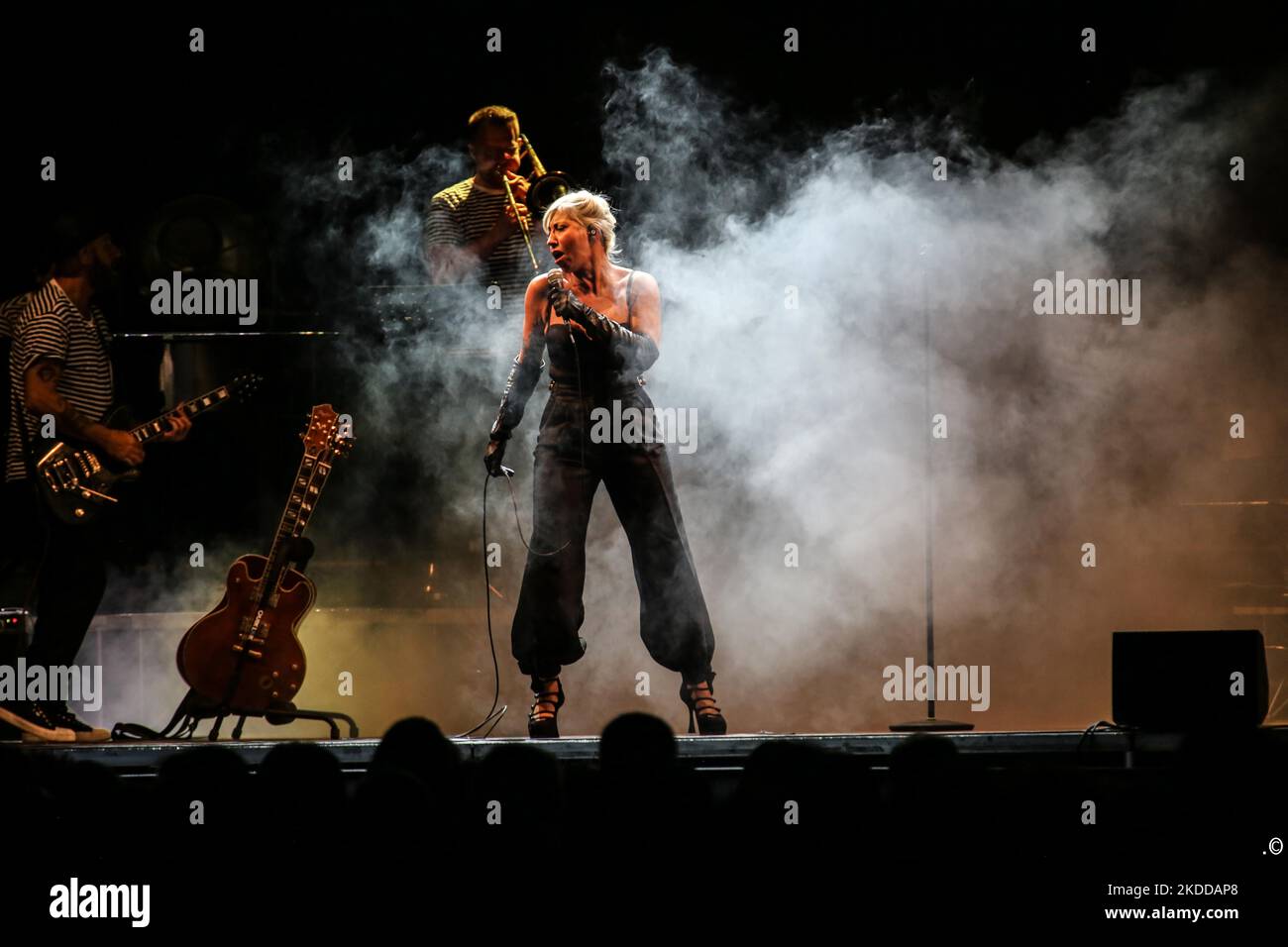 Malika Ayane during the Italian singer Music Concert Malika Ayane on ...