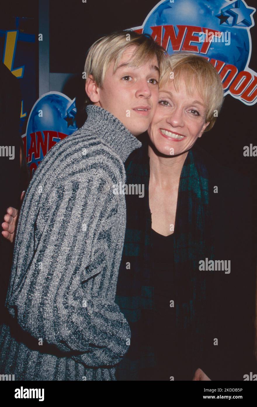 Aaron Carter and Cathy Rigby attend the after-party for his opening ...