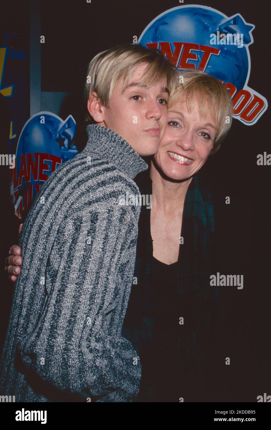 Aaron Carter and Cathy Rigby attend the after-party for his opening ...