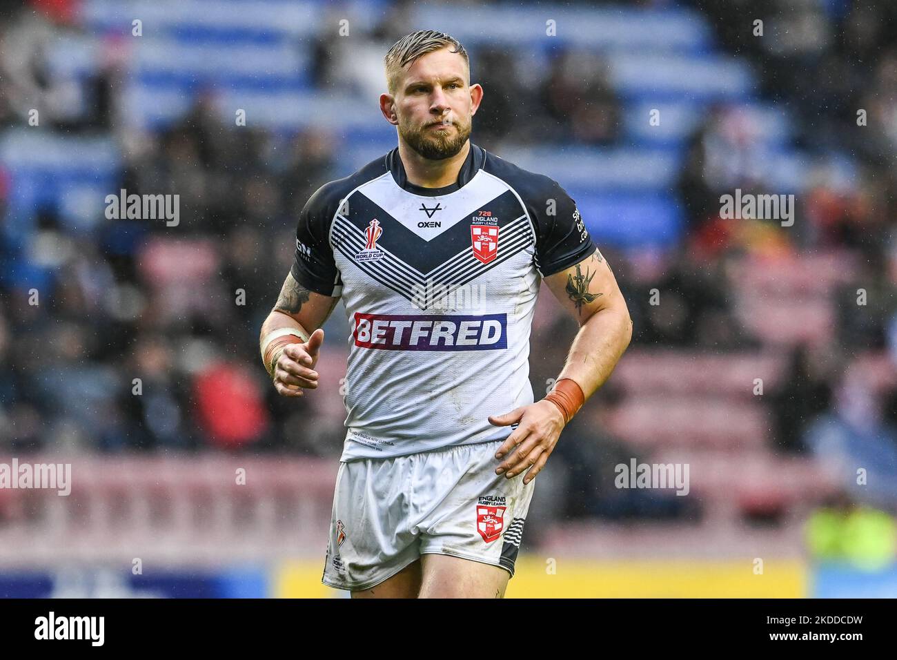 Mike Cooper of England during the Rugby League World Cup 2021 Quarter ...