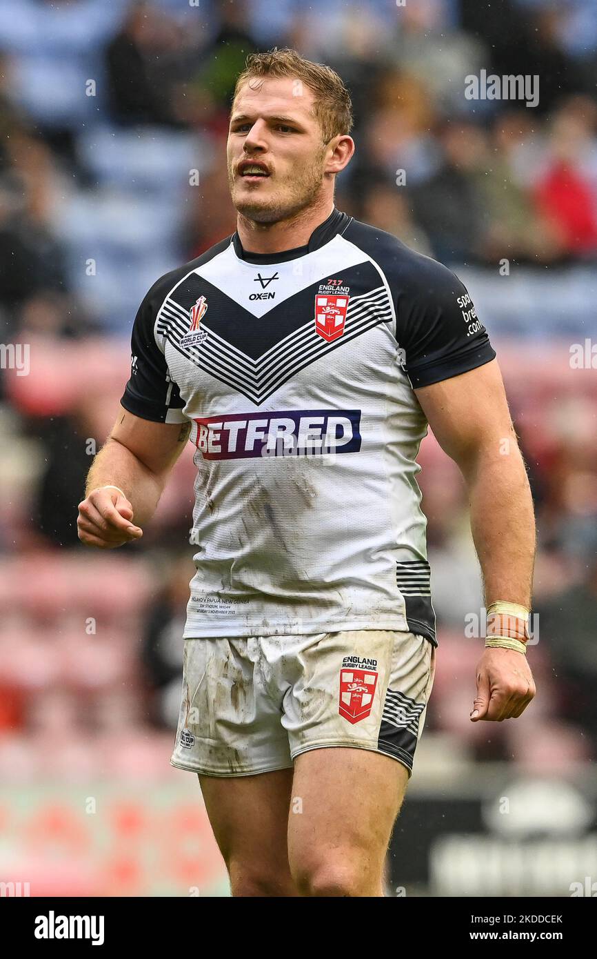 Tom Burgess of England during the Rugby League World Cup 2021 Quarter ...