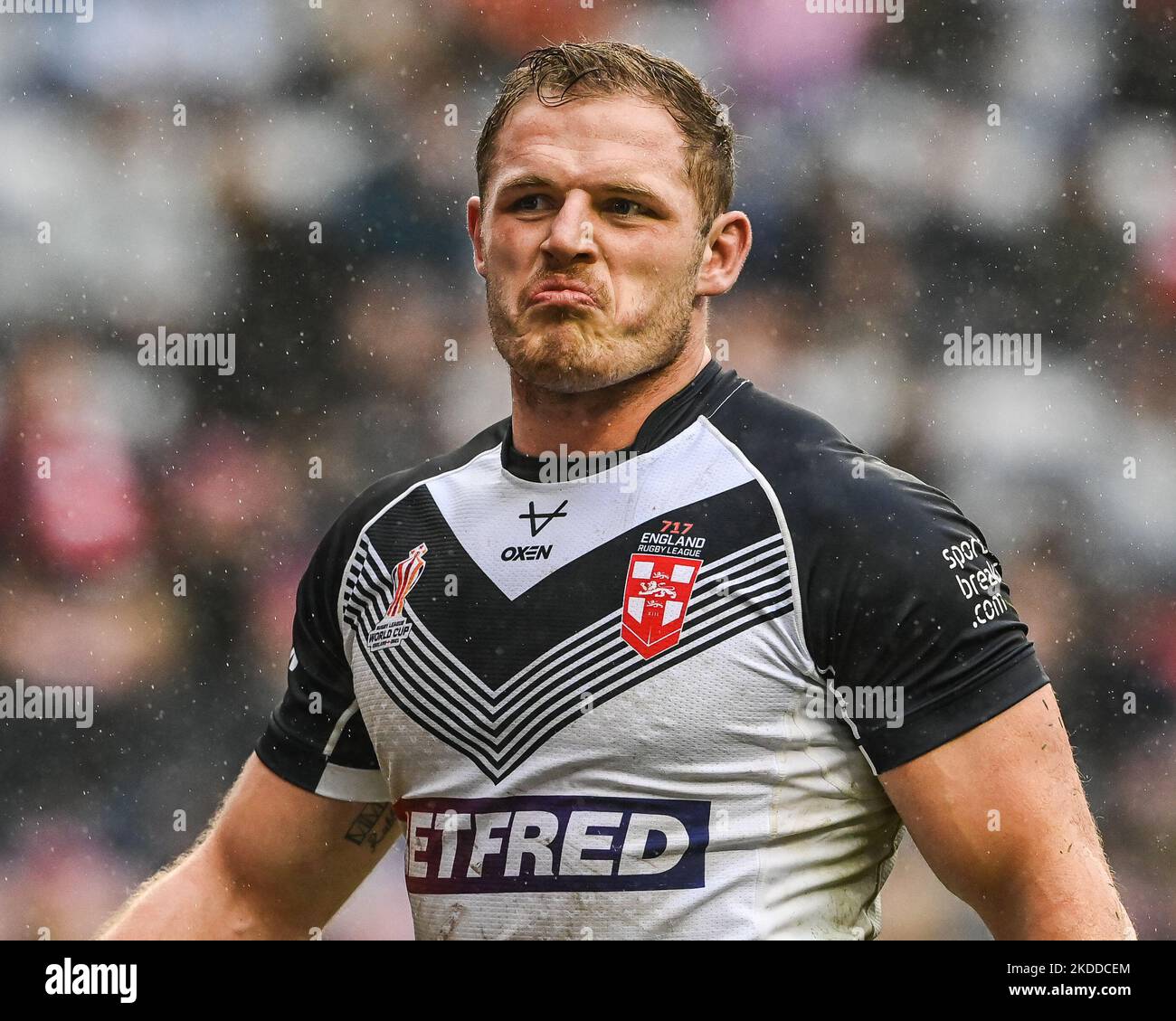 Tom Burgess of England during the Rugby League World Cup 2021 Quarter ...