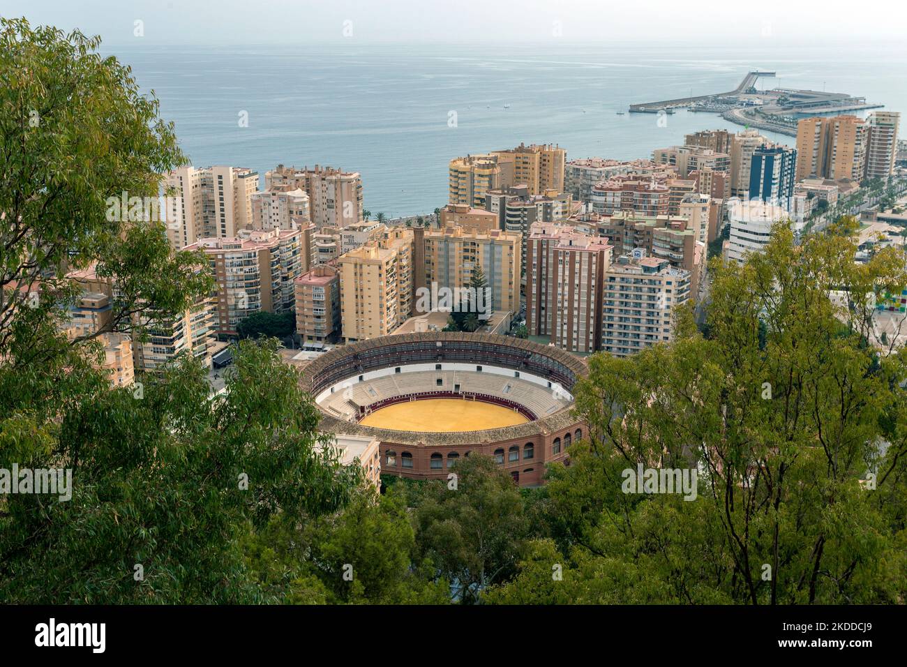 Malaga, Spain - October 29, 2022: Plaza de toros de La Malagueta ...