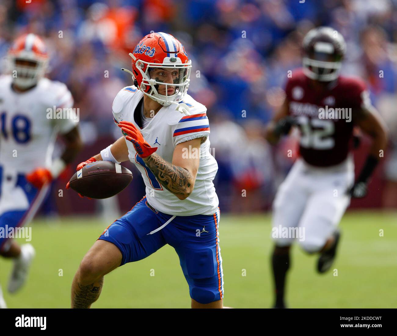 November 5, 2022: Florida wide receiver Ricky Pearsall (1) carries the ...