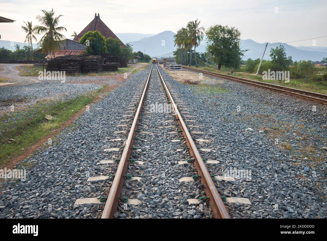 Railway Station Tracks in Kep Cambodia Stock Photo - Alamy