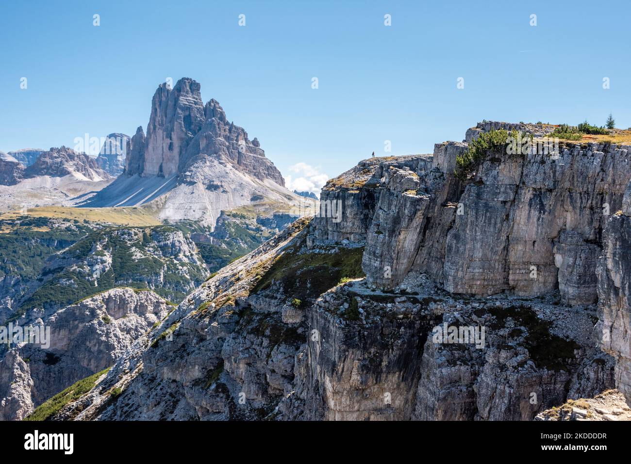 Remains of military fortifications on Mount Piano in the Dolomite Alps ...