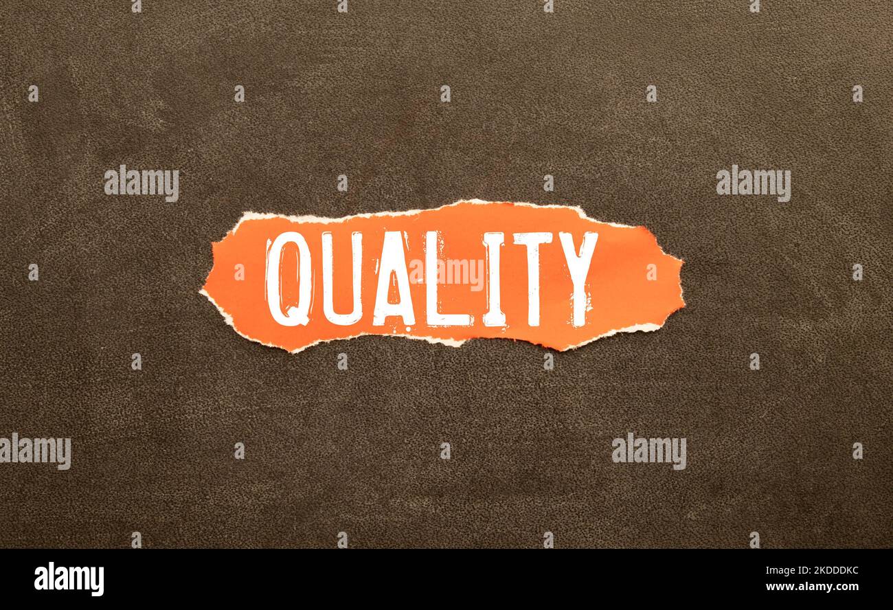 Quality word hi-res stock photography and images - Alamy