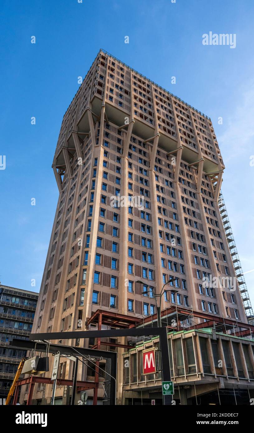 Velasca Tower, skyscraper built in the 1950s by the BBPR architectural ...