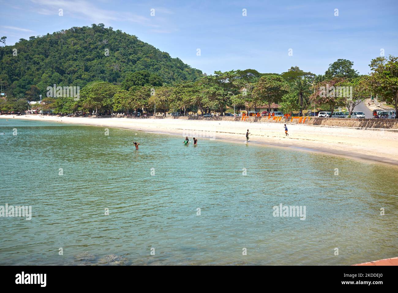 Sandy Beach at Kep Cambodia Stock Photo - Alamy