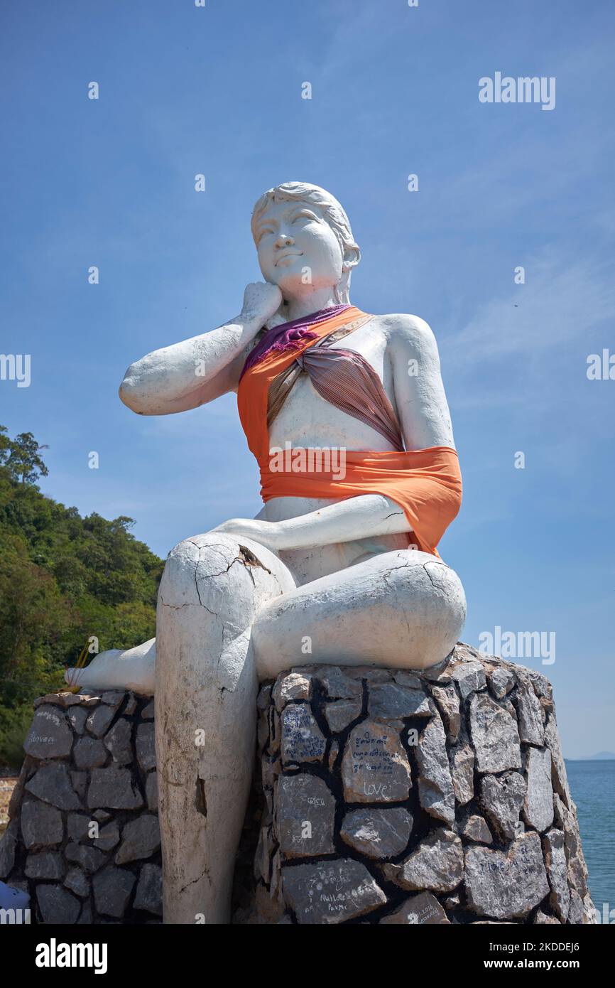 The Kep Siren Statue in Kep Cambodia Stock Photo - Alamy