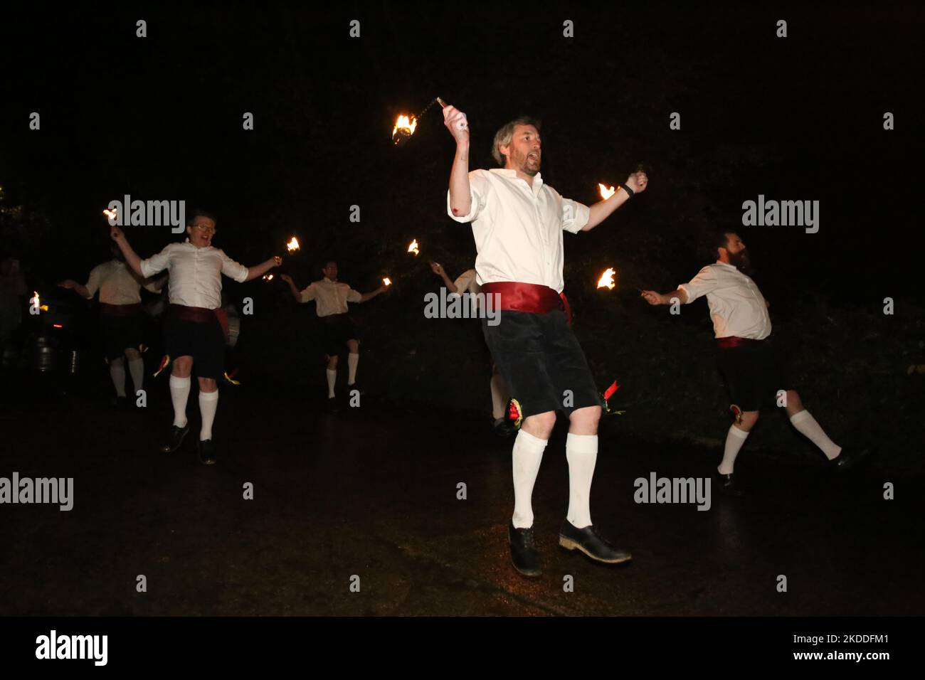 Dancing kingsmen rapper and clog fire dance hi-res stock photography ...