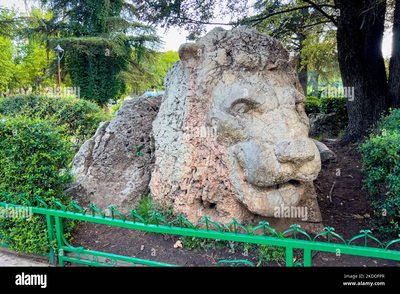The Lion statue in Ifran Stock Photo - Alamy