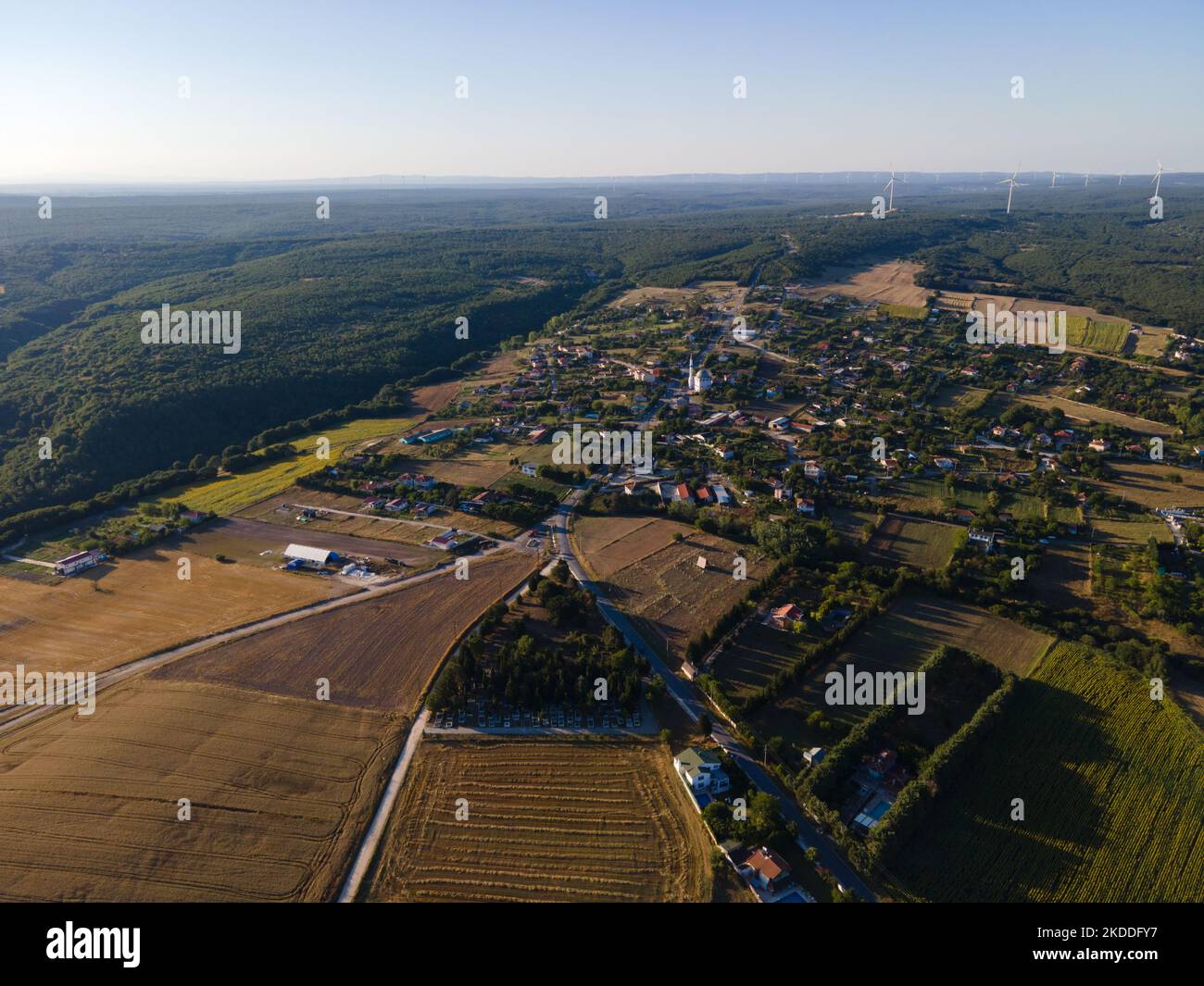 Small villiage aerial hi-res stock photography and images - Alamy