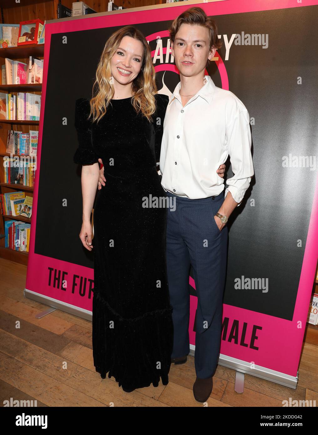 Talulah Riley and Thomas Brodie-Sangster attend "The Quickening" book ...