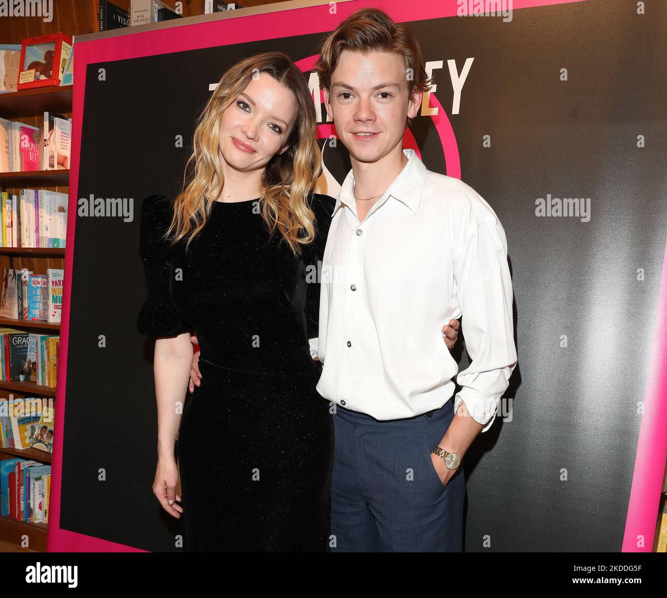 Talulah Riley and Thomas Brodie-Sangster attend "The Quickening" book ...