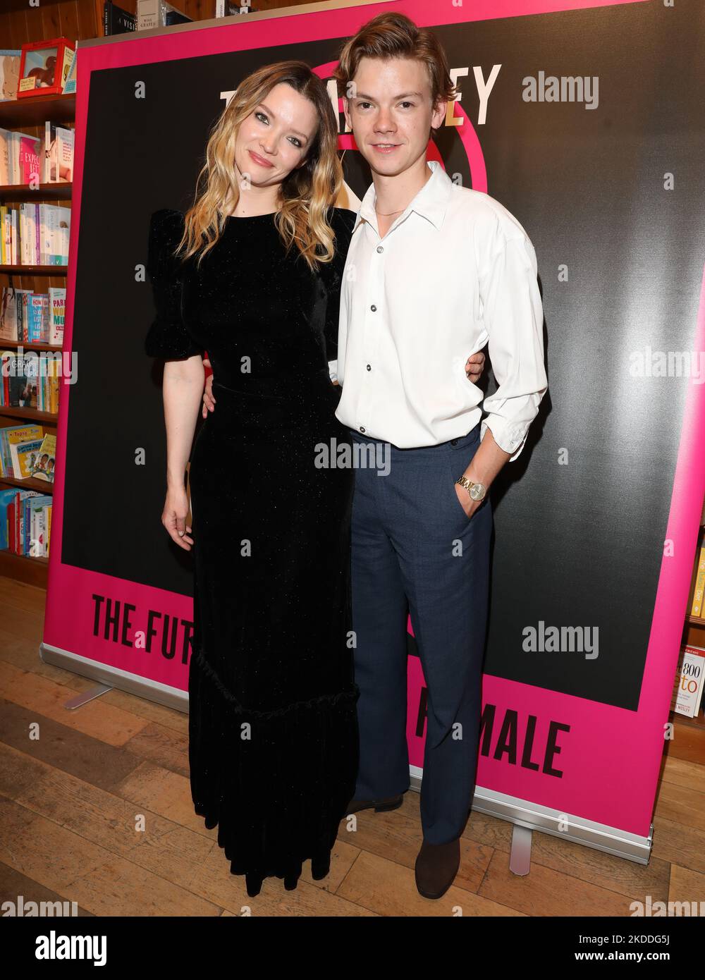 Talulah Riley and Thomas Brodie-Sangster attend "The Quickening" book ...