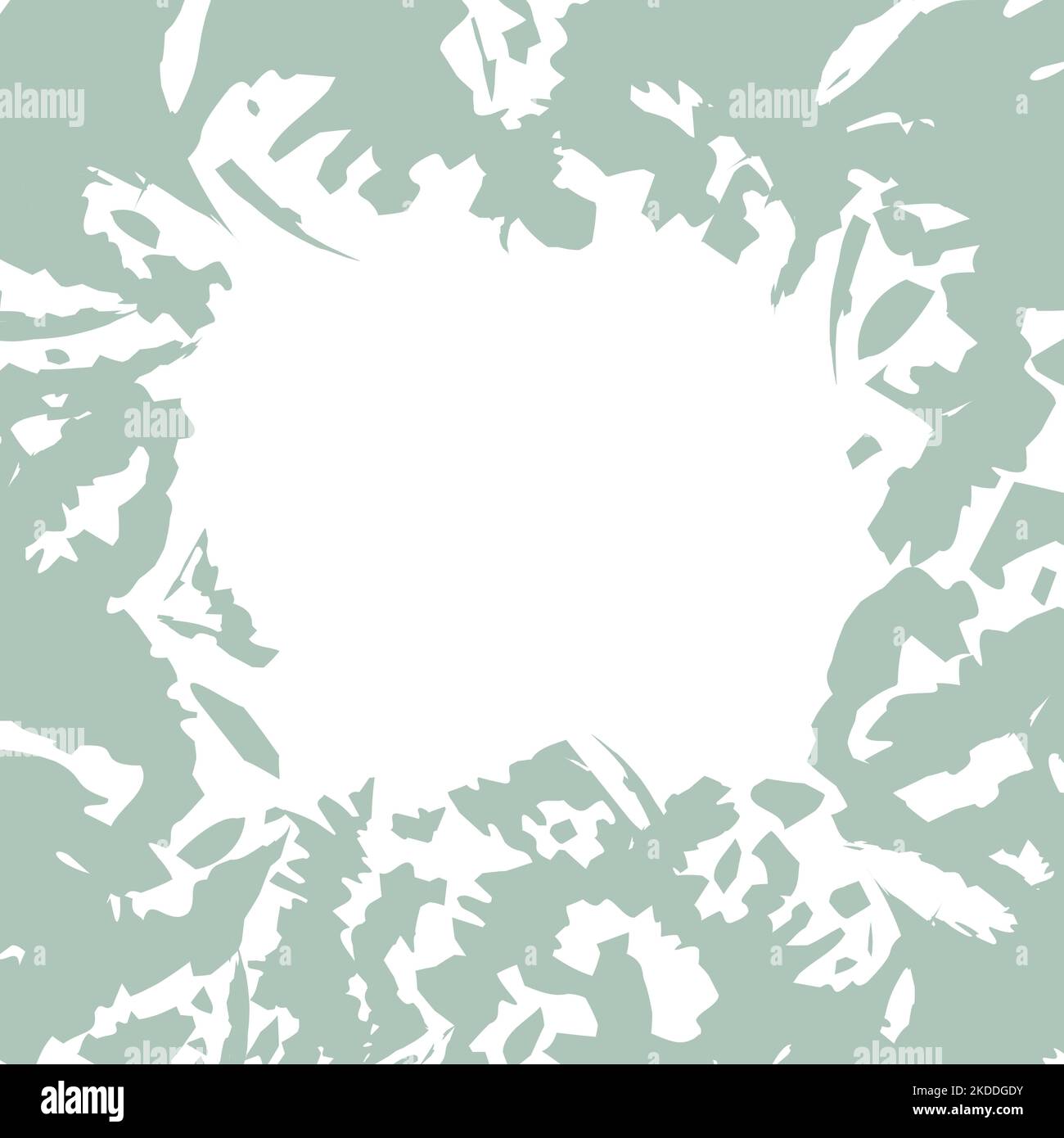 Square frame from Abstract spots in trendy winter cold tints. Copyspace ...