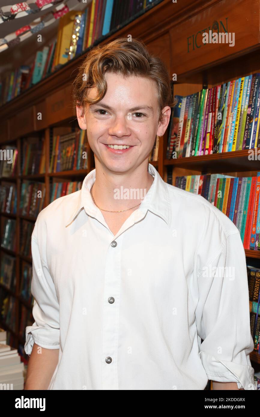 Thomas Brodie-Sangster attends "The Quickening" book launch at Daunt ...
