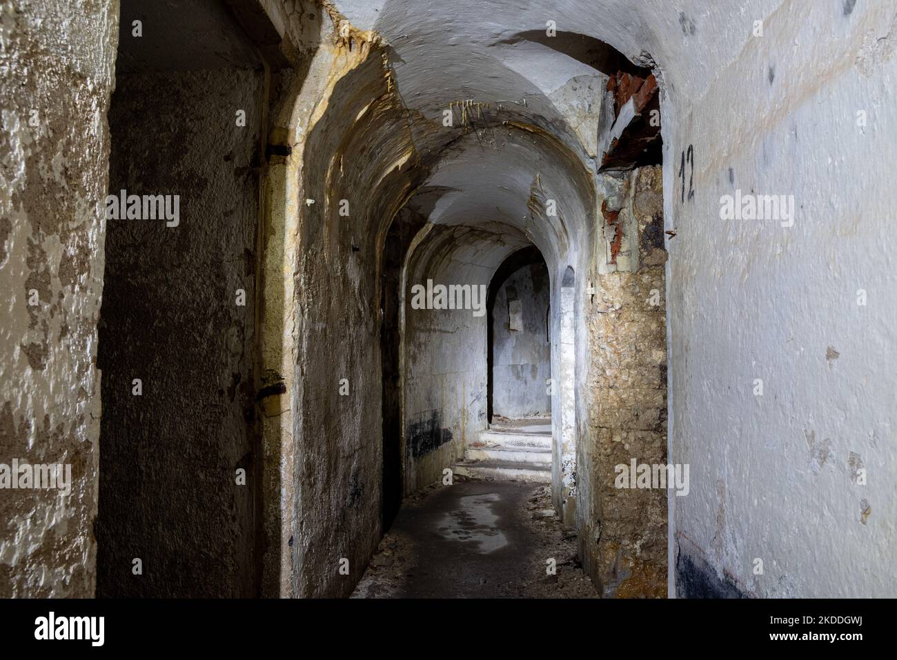 Inside bunker stairs hi-res stock photography and images - Alamy