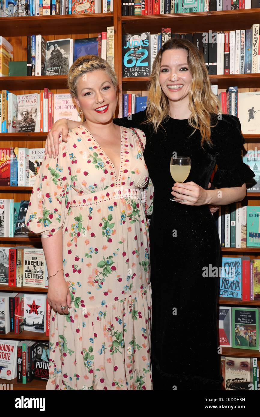 Natalie Rushdie and Talulah Riley attend "The Quickening" book launch ...