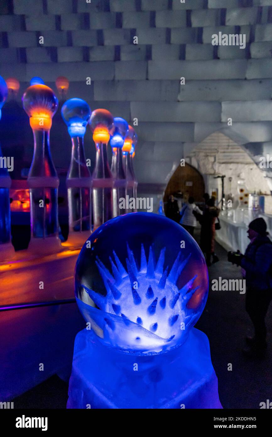 Aurora Ice Museum, Chena Hot Springs Resort, Alaska Stock Photo - Alamy