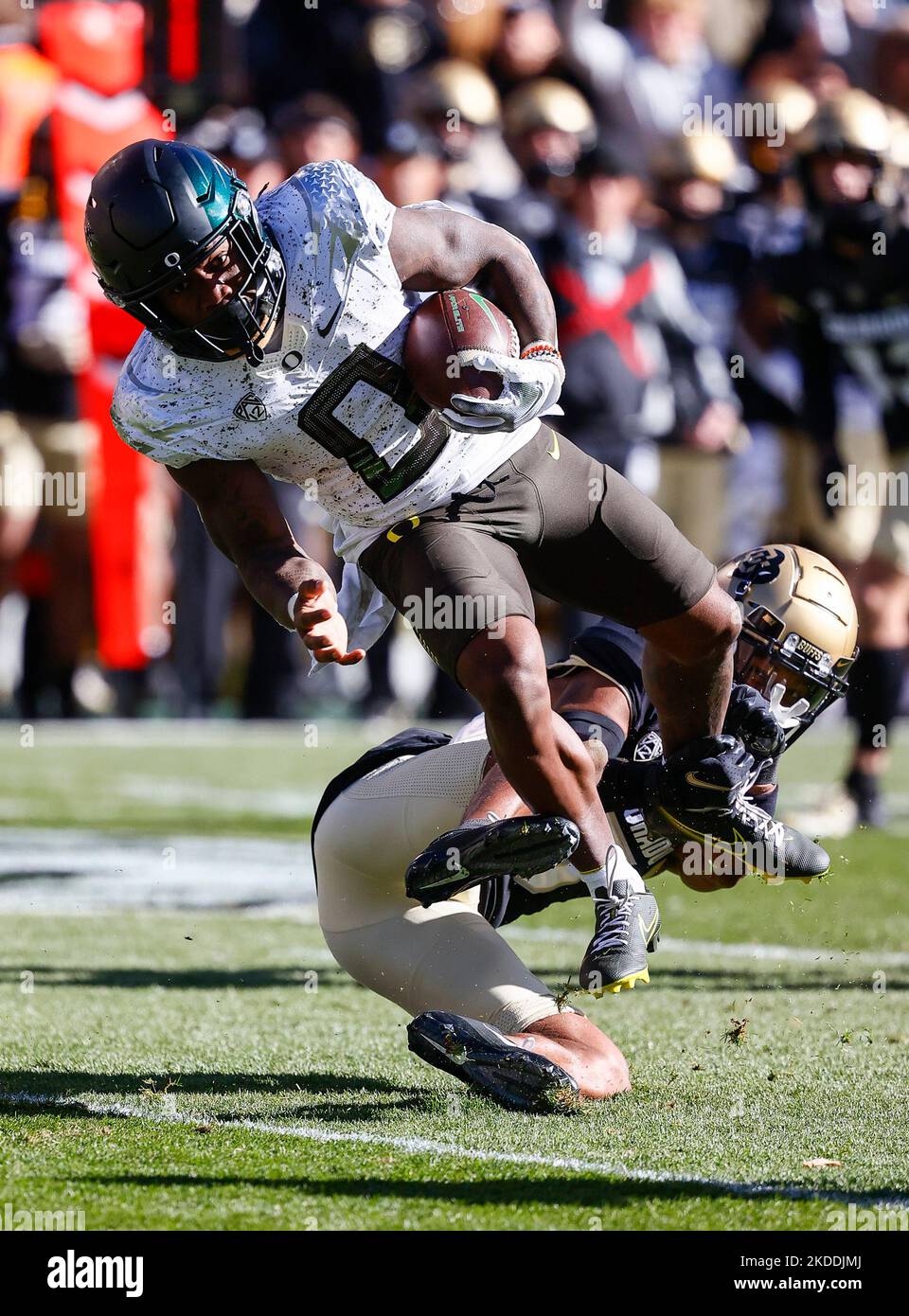 Boulder, CO, USA. 05th Nov, 2022. Oregon running back Bucky Irving (0 ...