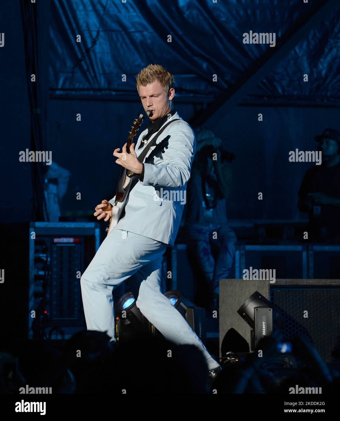 Singer and brother of backstreet boys nick carter hi-res stock ...