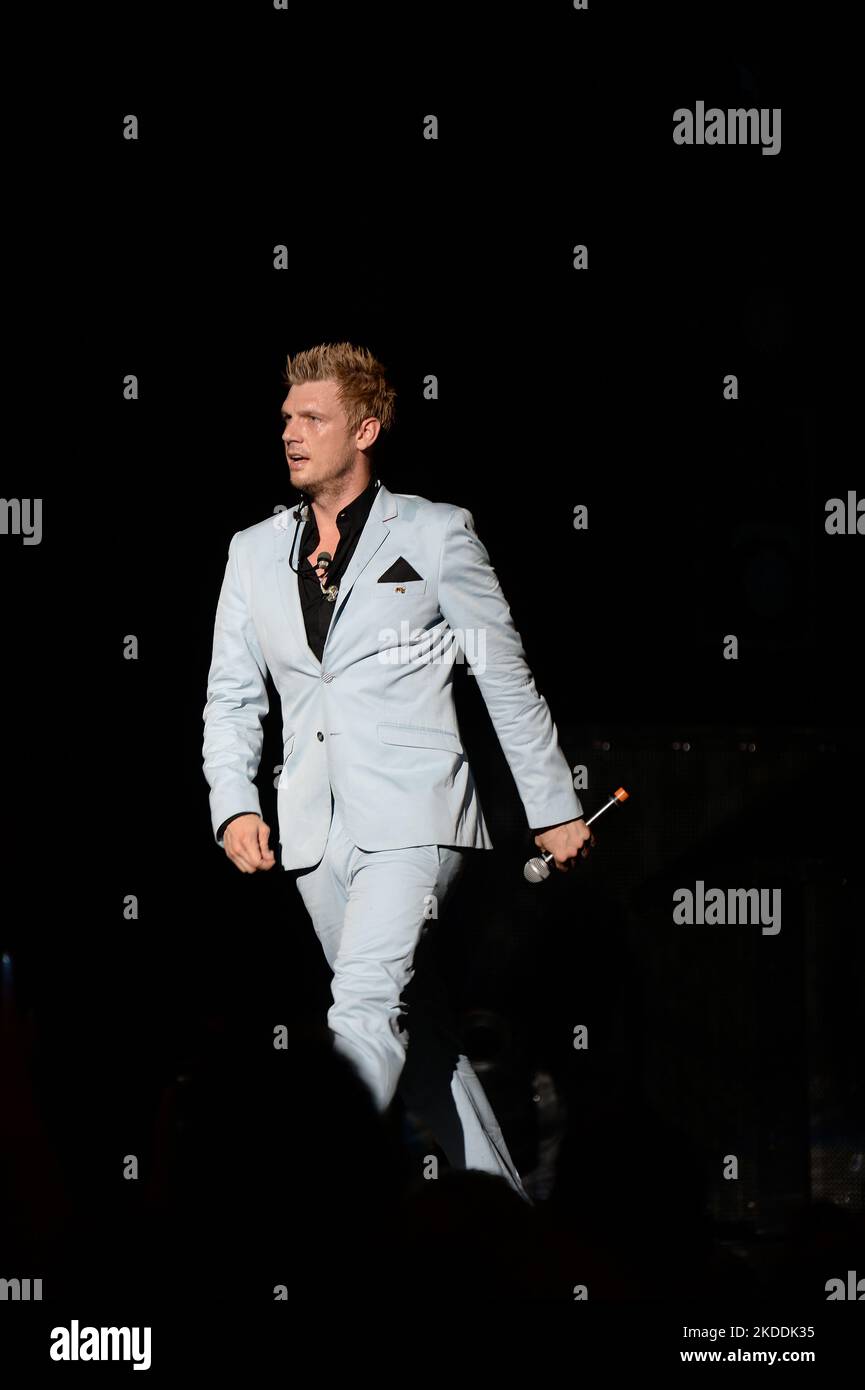 Singer and brother of backstreet boys nick carter hi-res stock ...