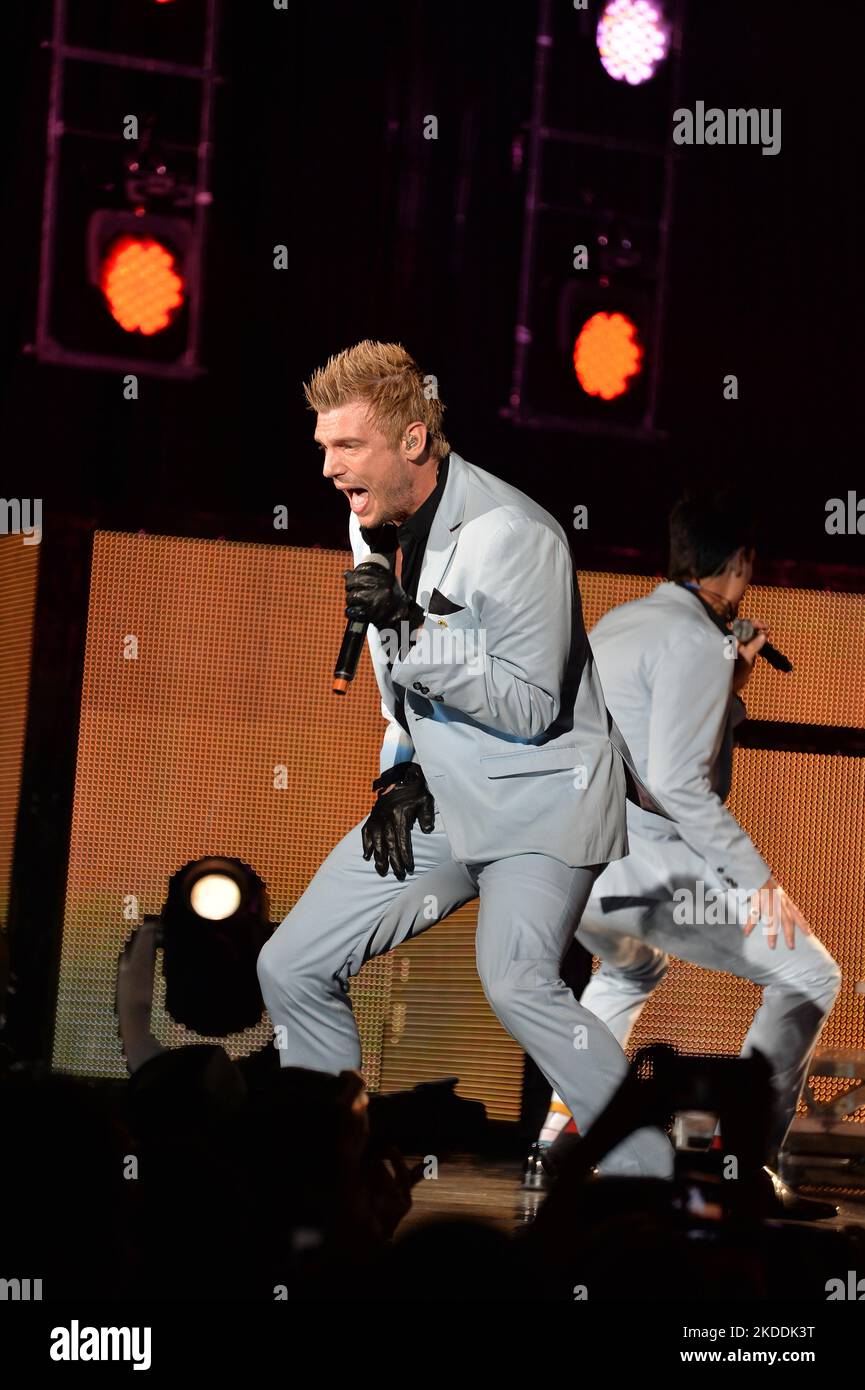 Singer and brother of backstreet boys nick carter hi-res stock ...