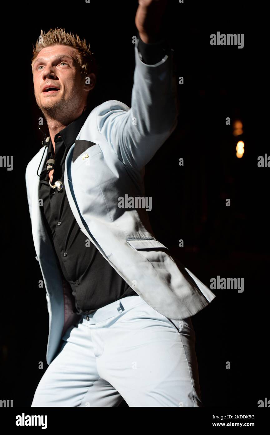 Singer and brother of backstreet boys nick carter hi-res stock ...