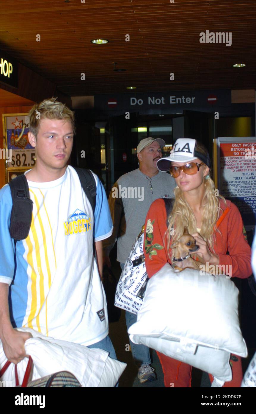 Singer and brother of backstreet boyso nick carter hi-res stock ...