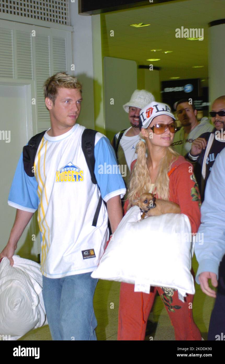 Singer and brother of backstreet boyso nick carter hi-res stock ...