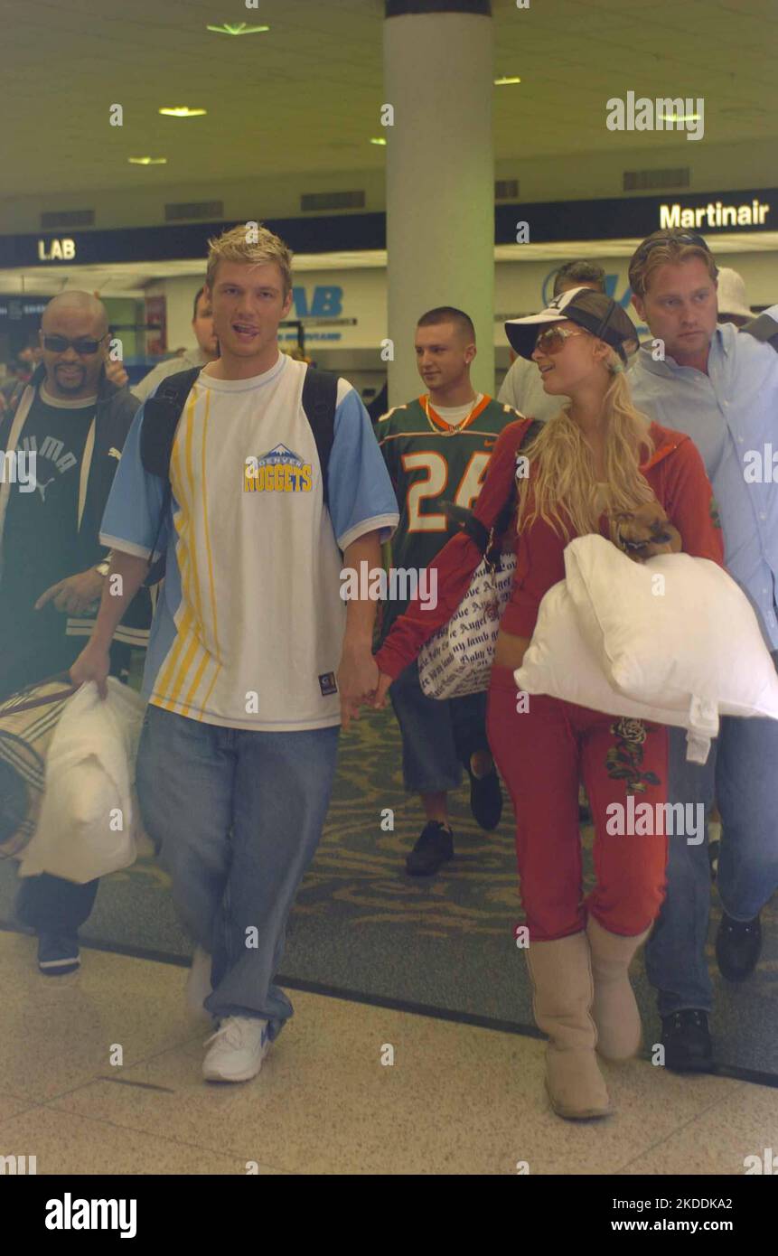 Singer and brother of backstreet boyso nick carter hi-res stock ...