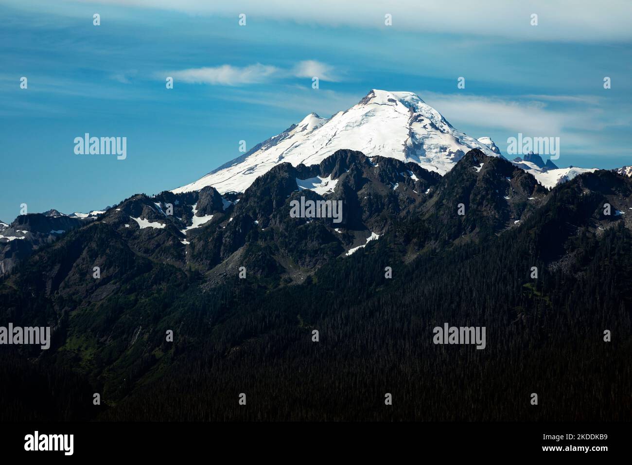 WA22720-00...WASHINGTON - Mount Baker from the site of Goat Mountain ...