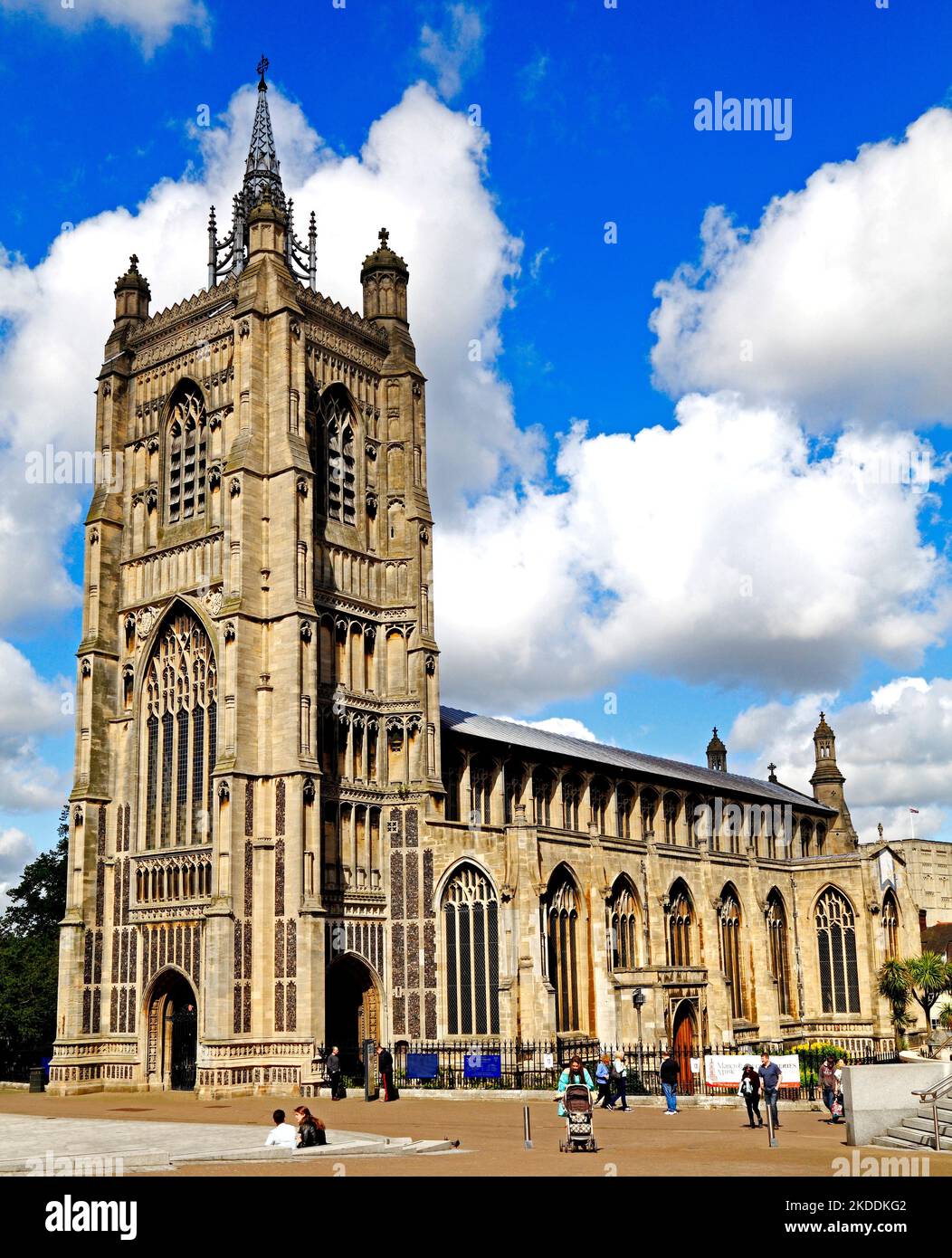 Norwich, St. Peter Mancroft church, Millennium Plain, Norfolk, England ...