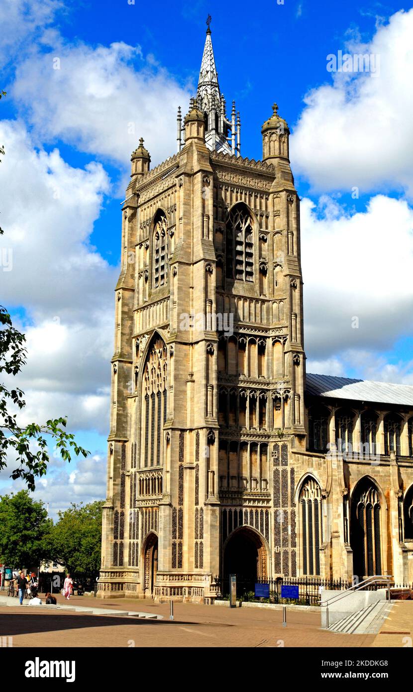 Norwich, St. Peter Mancroft church, Millennium Plain, Norfolk, England ...
