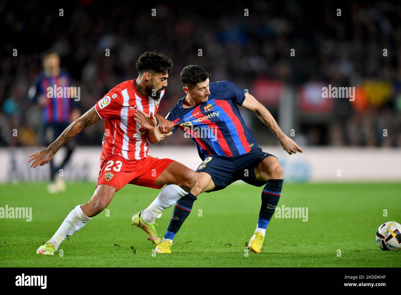 FC BARCELONA vs UD ALMERIA November 5,2022 Robert Lewandowski (9) of FC ...