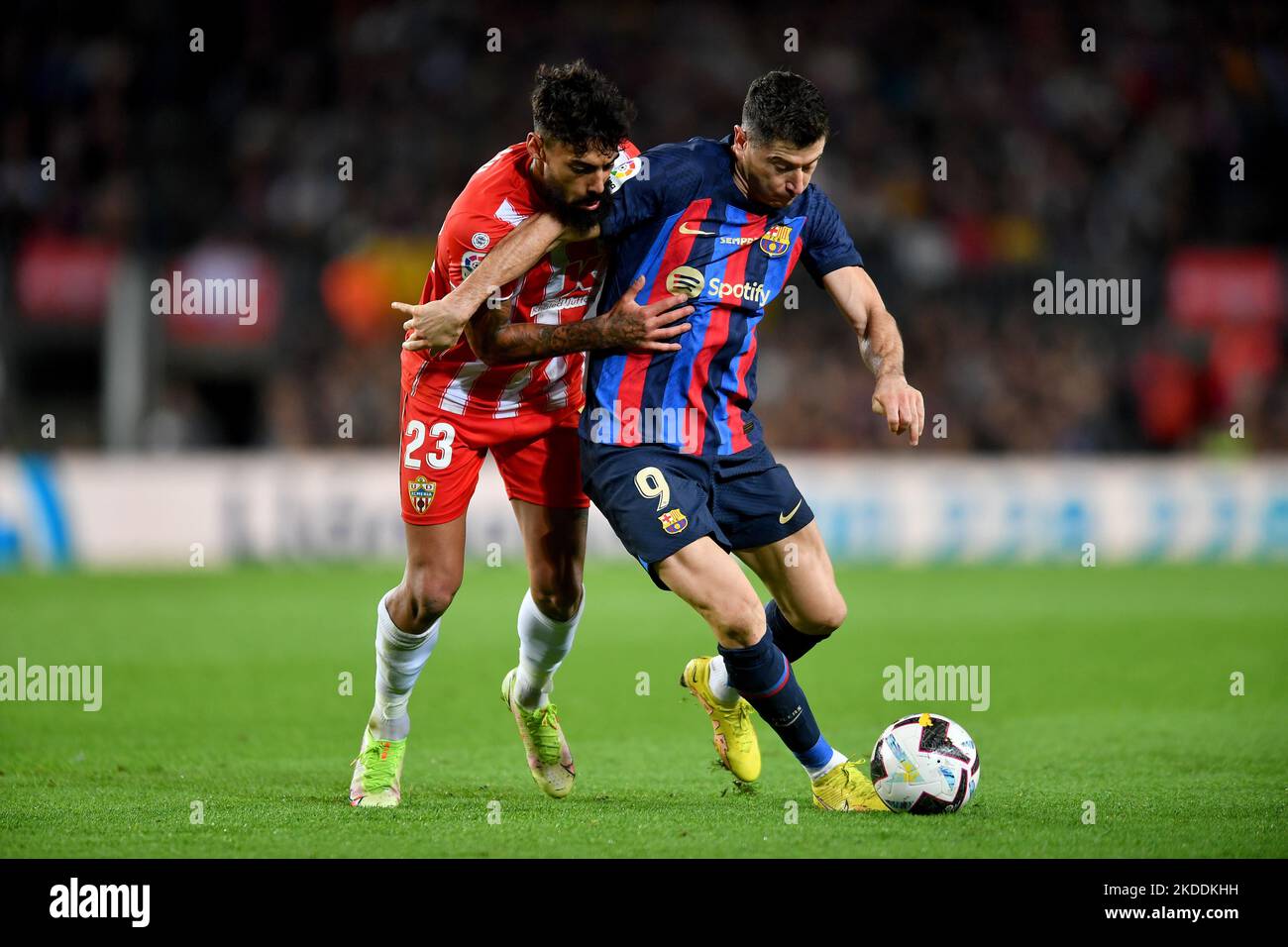 FC BARCELONA vs UD ALMERIA November 5,2022 Robert Lewandowski (9) of FC ...