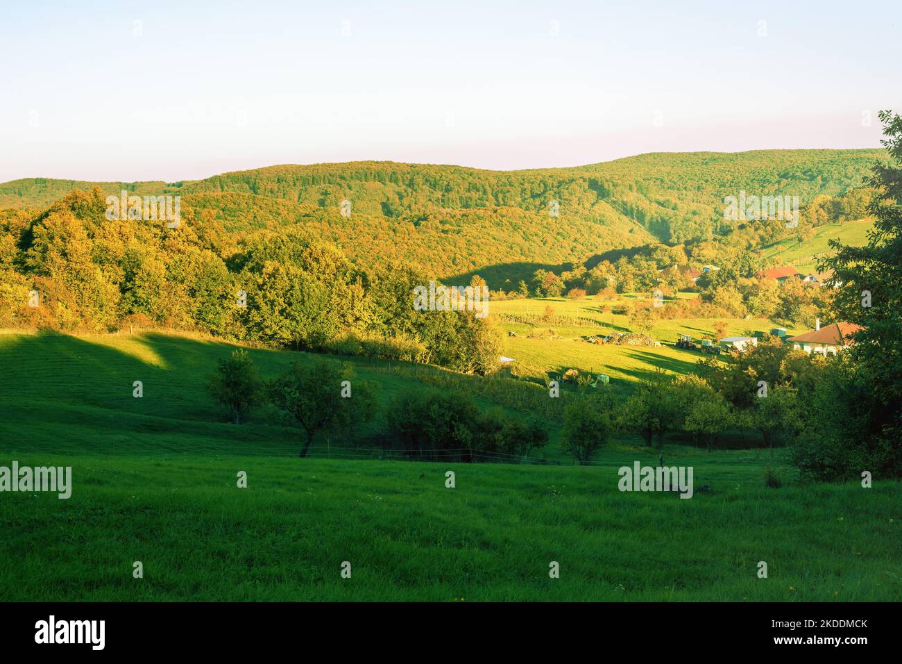 Hilly rural landscape in autumn season. High quality photo Stock Photo ...