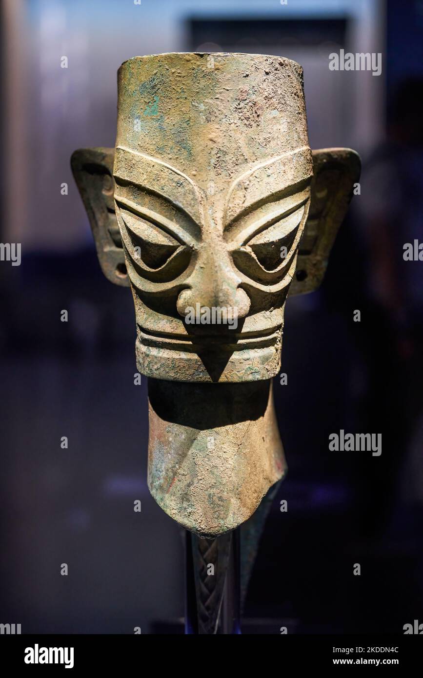Bronze Mask Relics of Ancient Chinese Bashu and Sichuan Culture ...