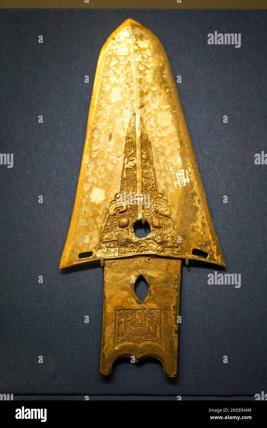 Ancient Chinese Jade Weapon Relics Stock Photo - Alamy