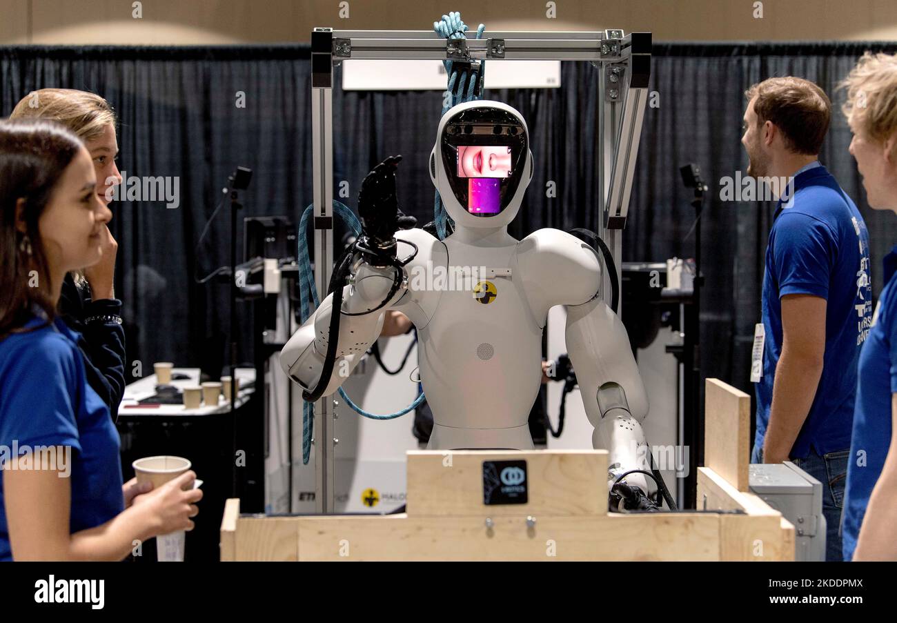 Long Beach, California, USA. 04th Nov, 2022. The I-Botics robot from ...