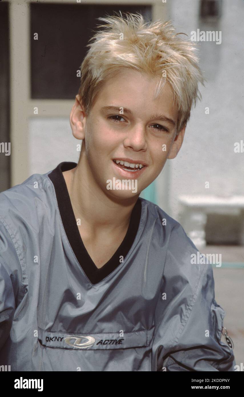 Laguna Beach CA Apr 1999: Aaron Carter private shoot at home in 1999 ...