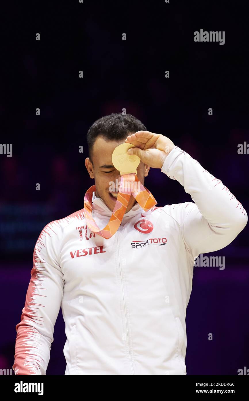 Liverpool, Britain. 5th Nov, 2022. Adem Asil of T¨¹rkiye celebrates ...