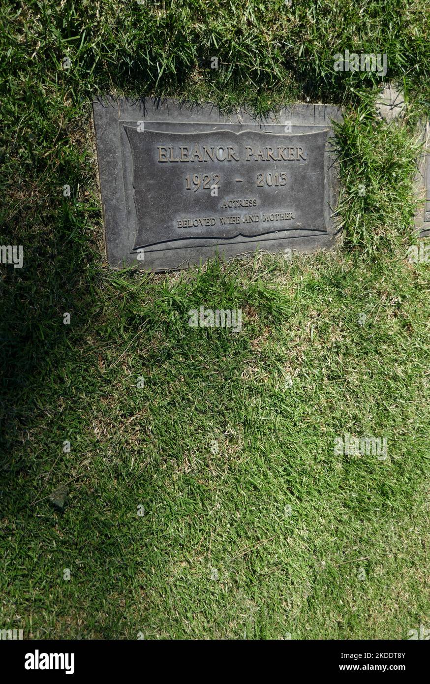 Los Angeles California Usa 3rd November 2022 Actress Eleanor Parkers Grave In Eternal Love