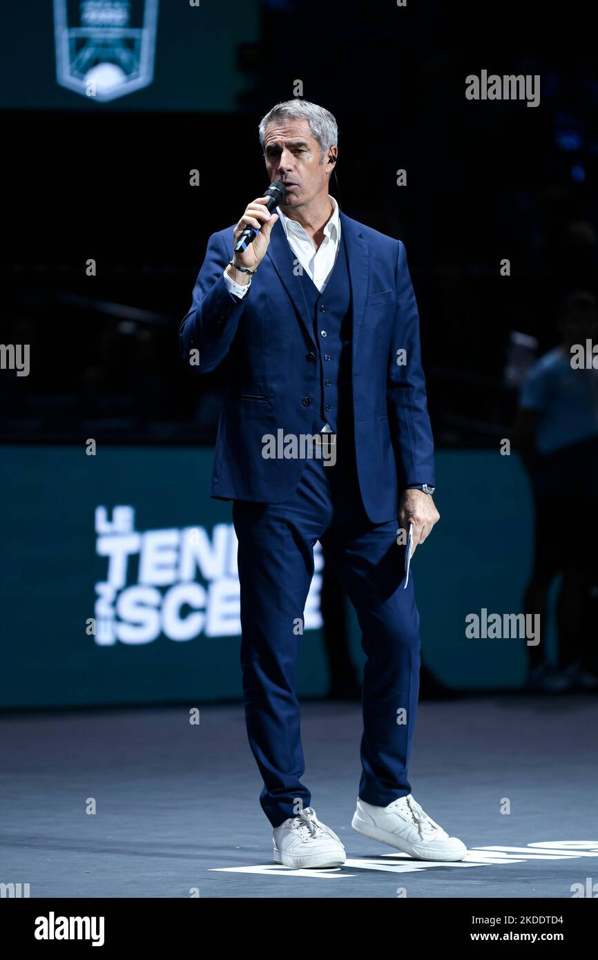Speaker Marc Maury during the Rolex Paris Masters, ATP Masters 1000 ...