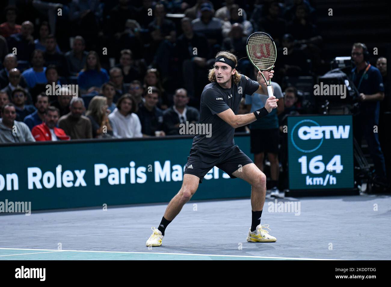 Stefanos Tsitsipas of Greece during the Rolex Paris Masters, ATP Masters 1000 tennis tournament ...