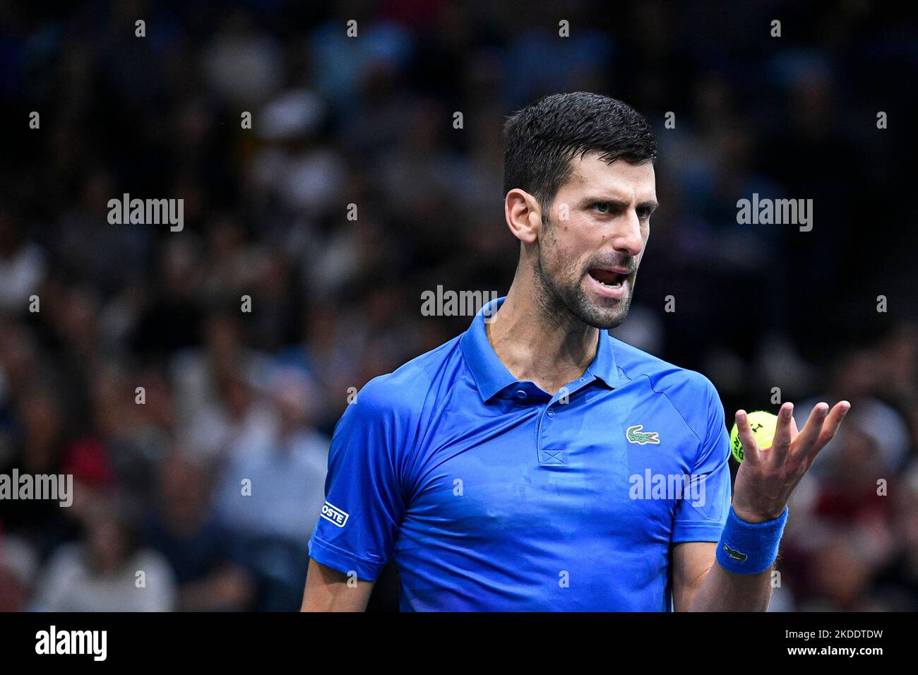 Novak Djokovic of Serbia during the Rolex Paris Masters, ATP Masters ...