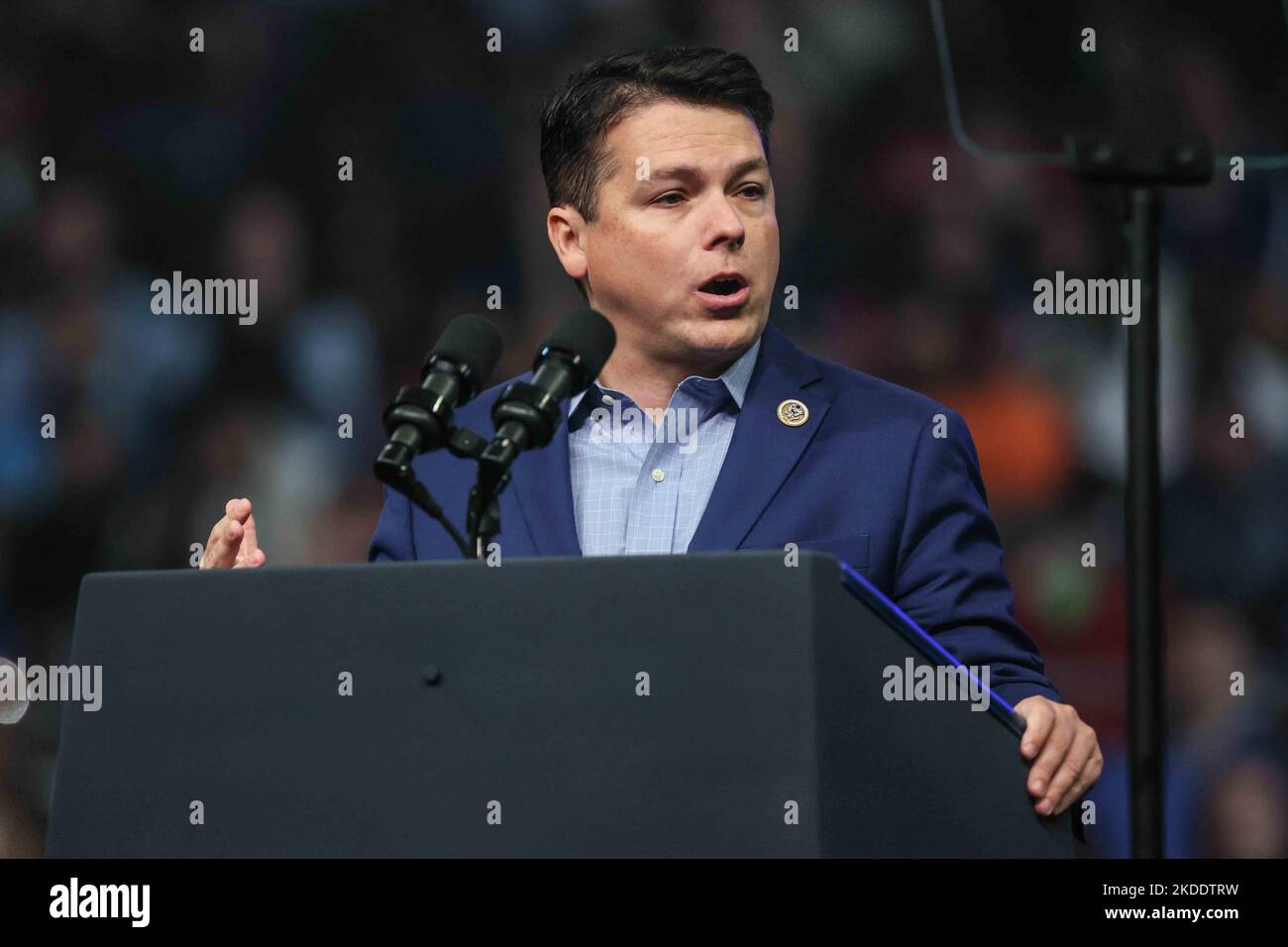 Pennsylvania congressman Brendan Boyle delivers remarks during a rally ...