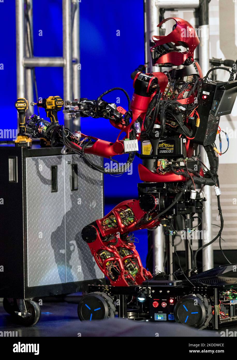 Long Beach, California, USA. 05th Nov, 2022. The robot built by Team SNU in Seoul, South Korea ...